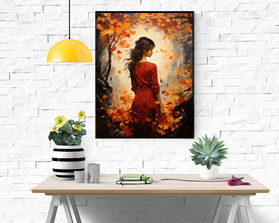 Abstract Artwork Girl Poster Art Woman Poster Woman Wall - Etsy