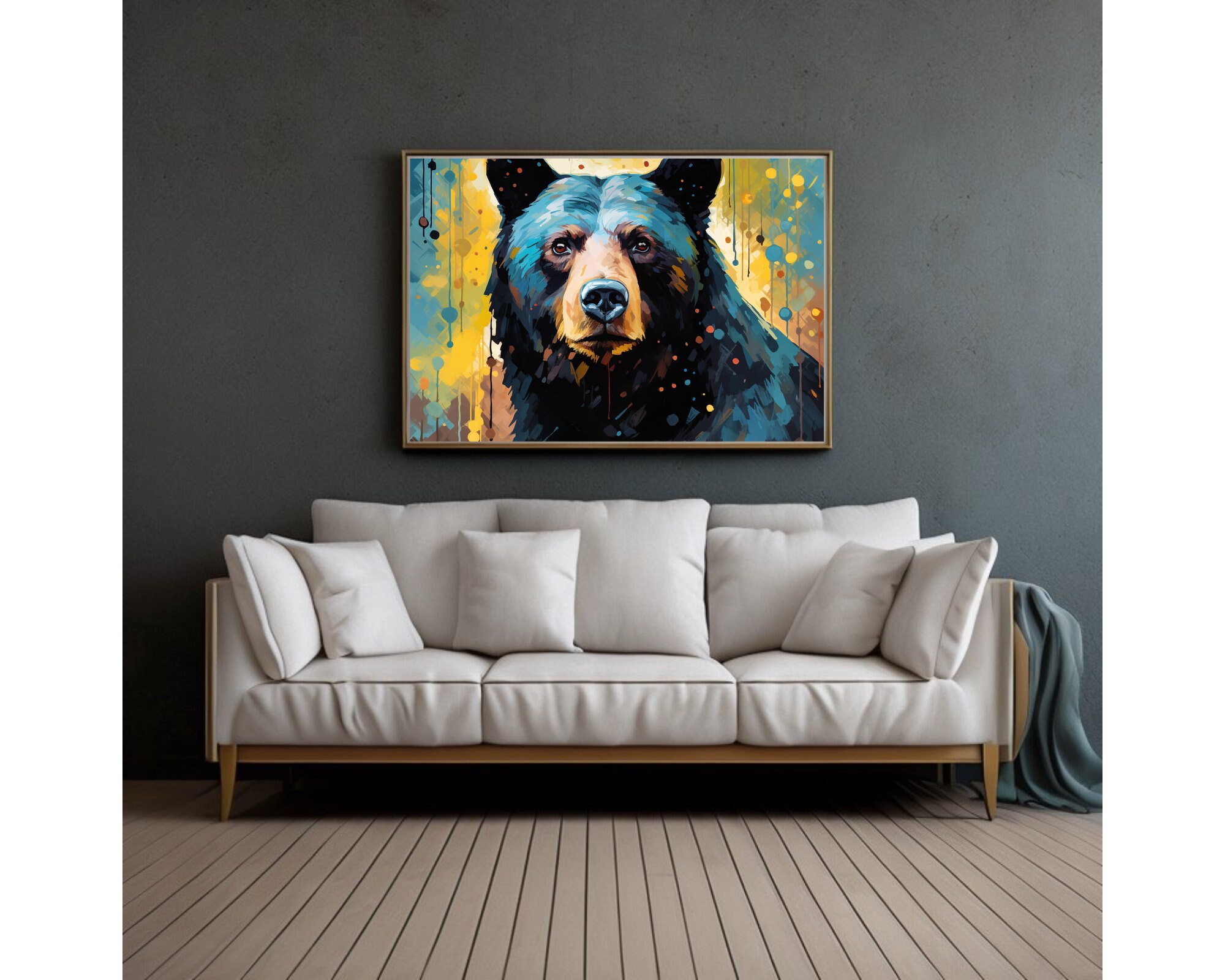 Bear Wall Art, Bear Poster, Bear Artwork, Poster Wall Art, Wildlife ...