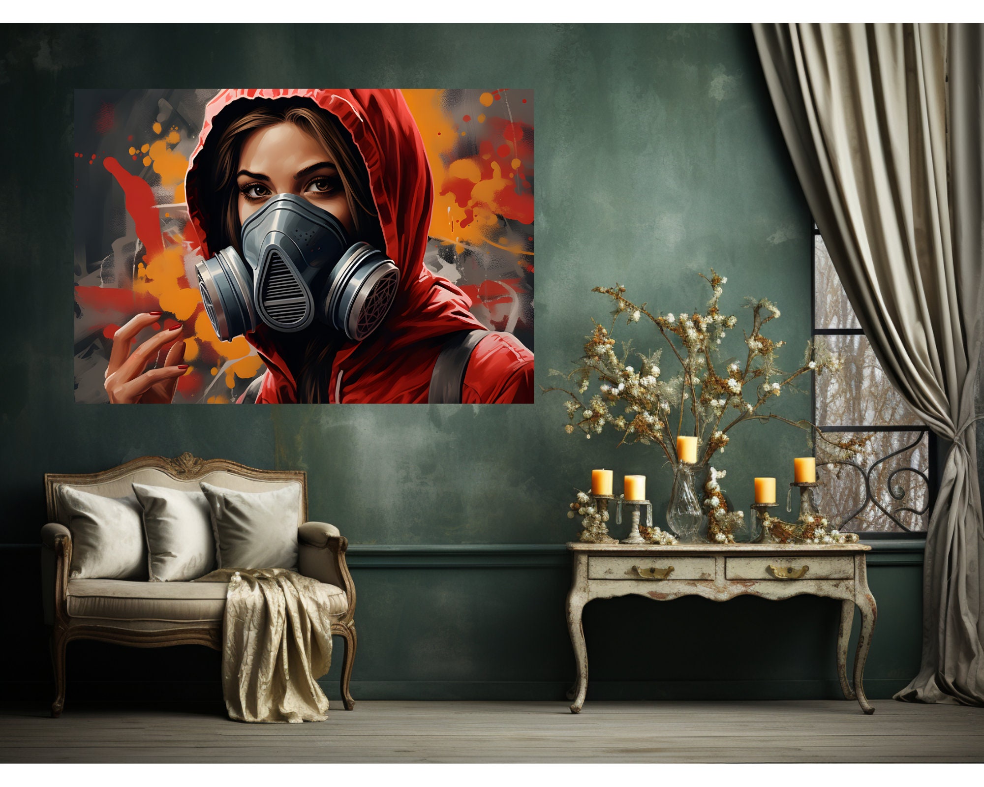 Commando Girl Poster, Girl Poster, Cyberpunk Poster, Wall Poster, Girl ...