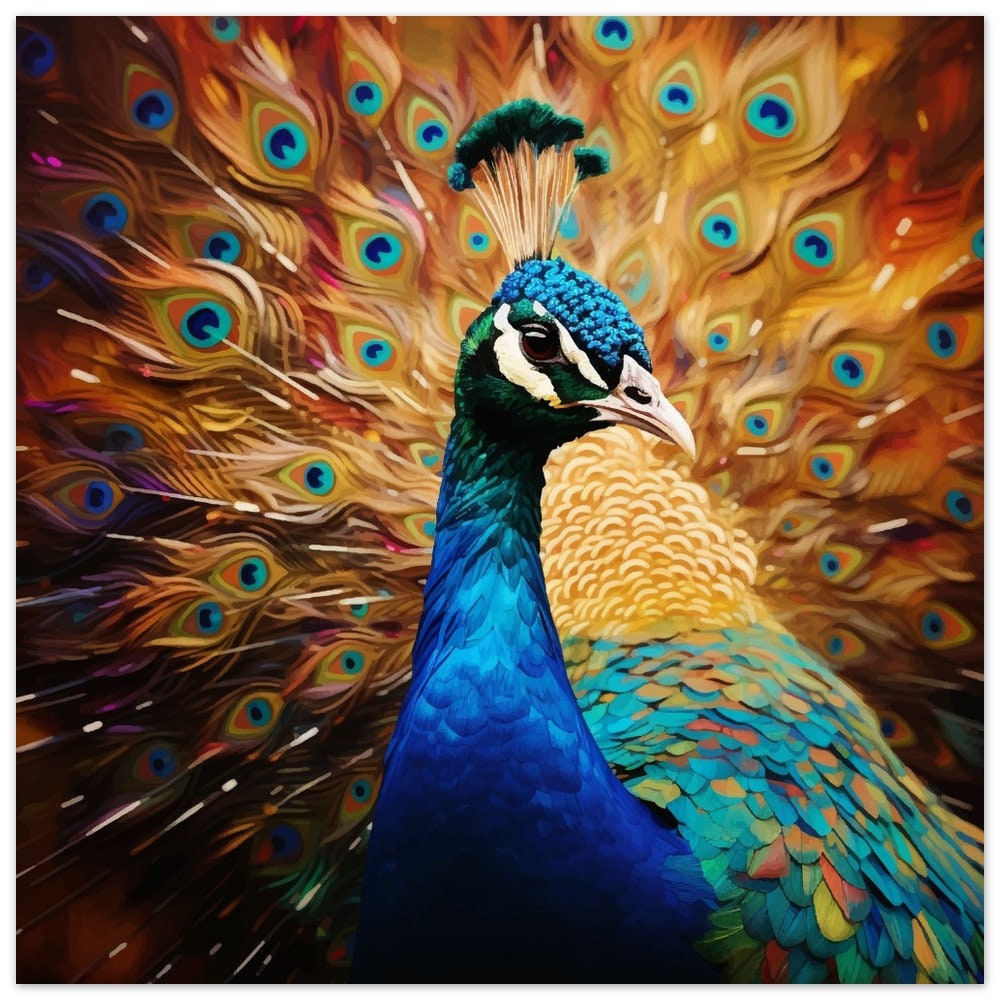 Peacock Wall Art, Peacock Poster, Animal Poster, Animals Wall Decor ...