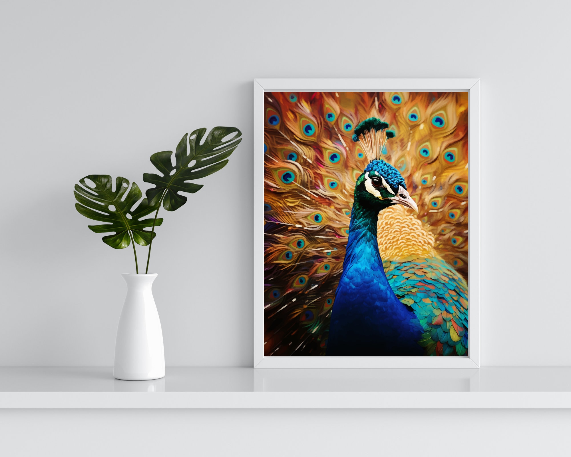 Peacock Wall Art, Peacock Poster, Animal Poster, Animals Wall Decor ...