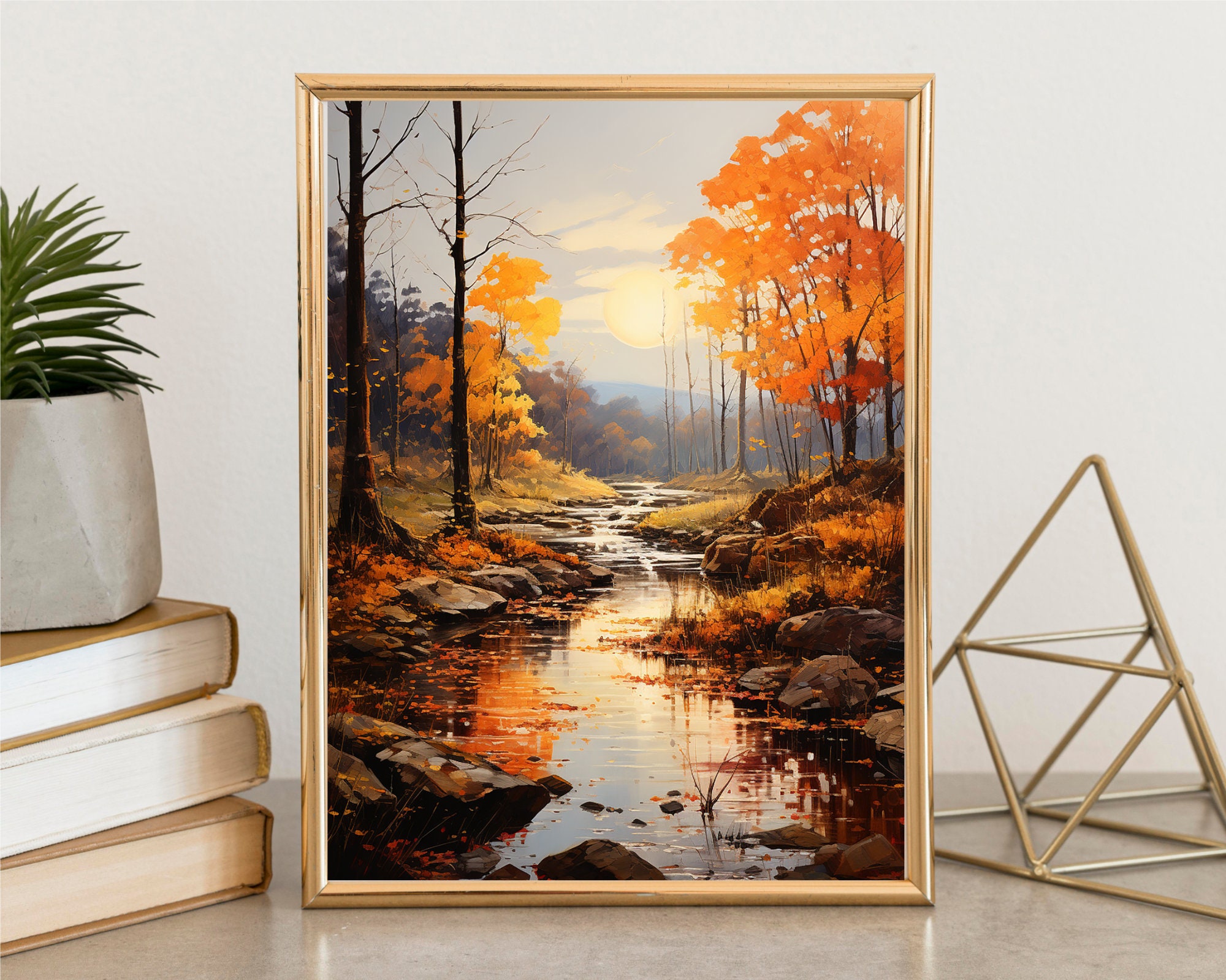Beautiful Landscape, Forest Poster, Abstract Nature, River Wall Art ...