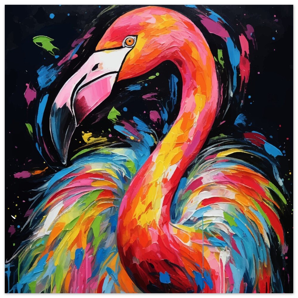 Flamingo Poster Pink Flamingo Flamingo Decor Flamingo Wall - Etsy