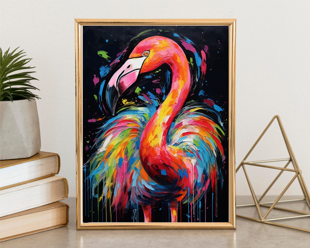 Flamingo Poster Pink Flamingo Flamingo Decor Flamingo Wall - Etsy