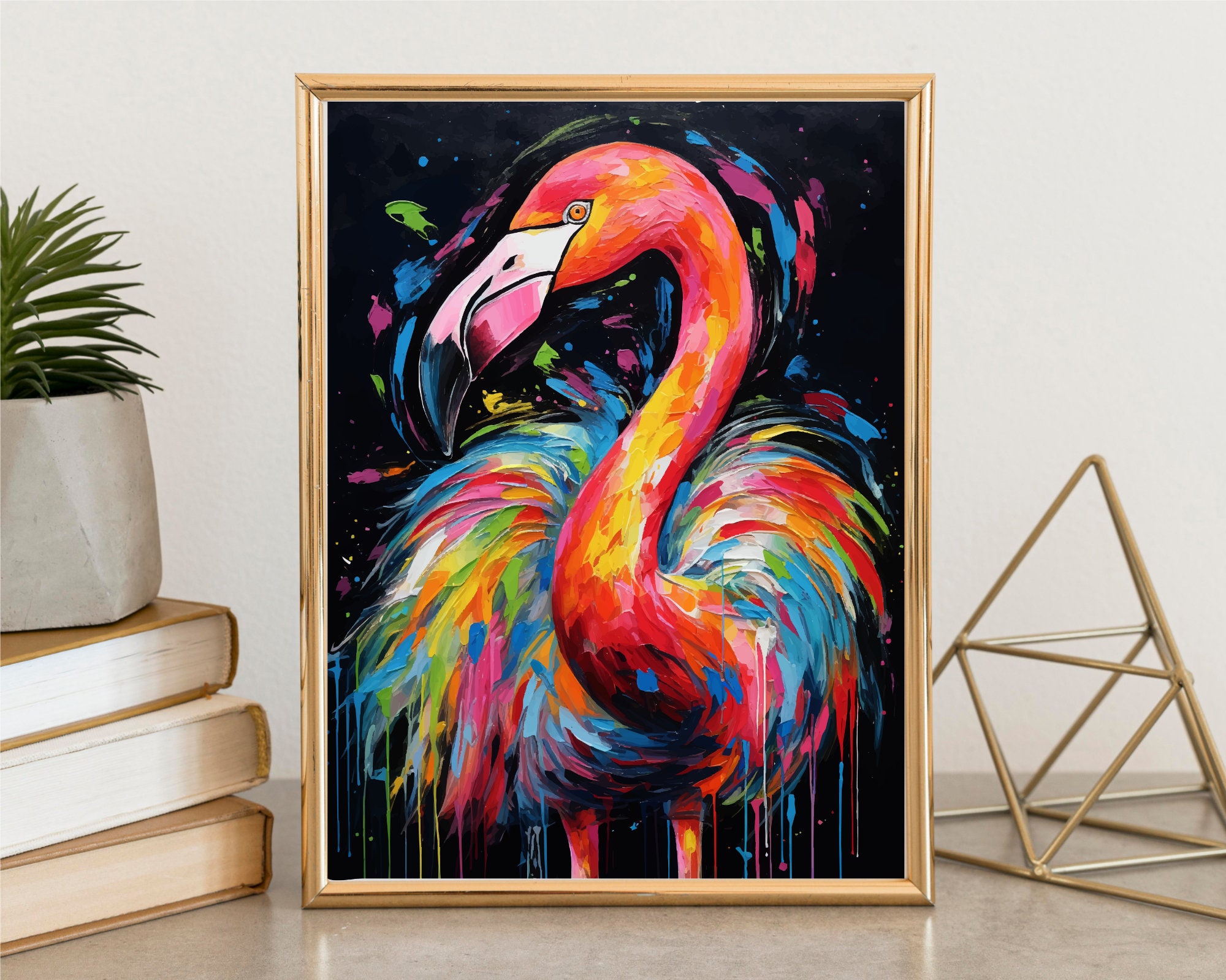 Flamingo Poster Pink Flamingo Flamingo Decor Flamingo Wall - Etsy