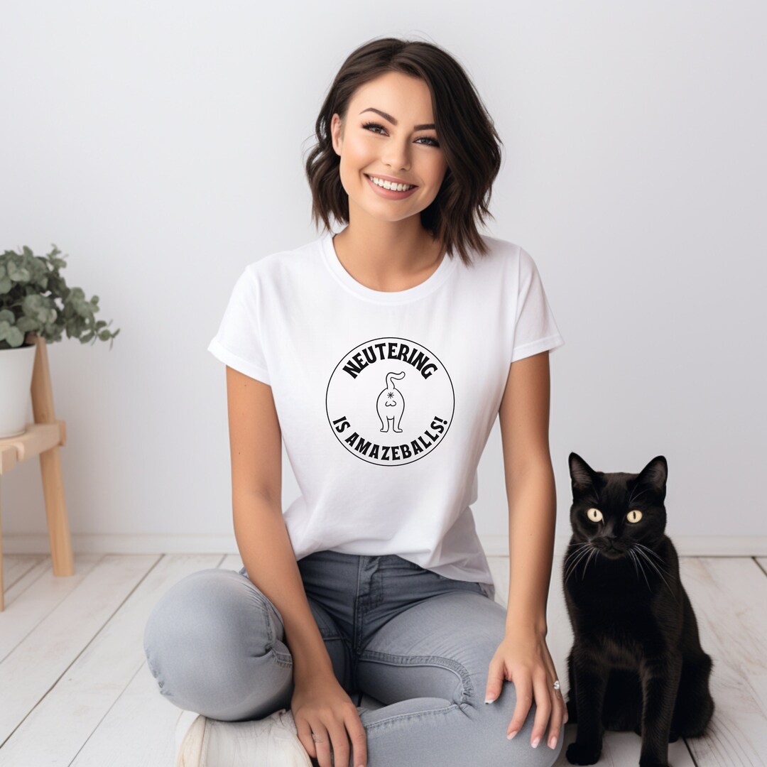 Spay Neuter Cat Butt T-shirt Cat Mom Shirt Cat Lover Gift Cat Rescue ...