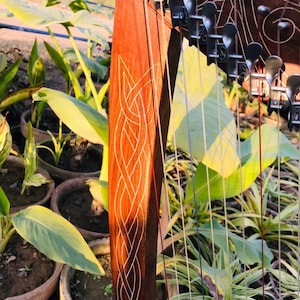 22 String Harp SOLID ROSEWOOD Extra Strings & Carrying Case Great for ...