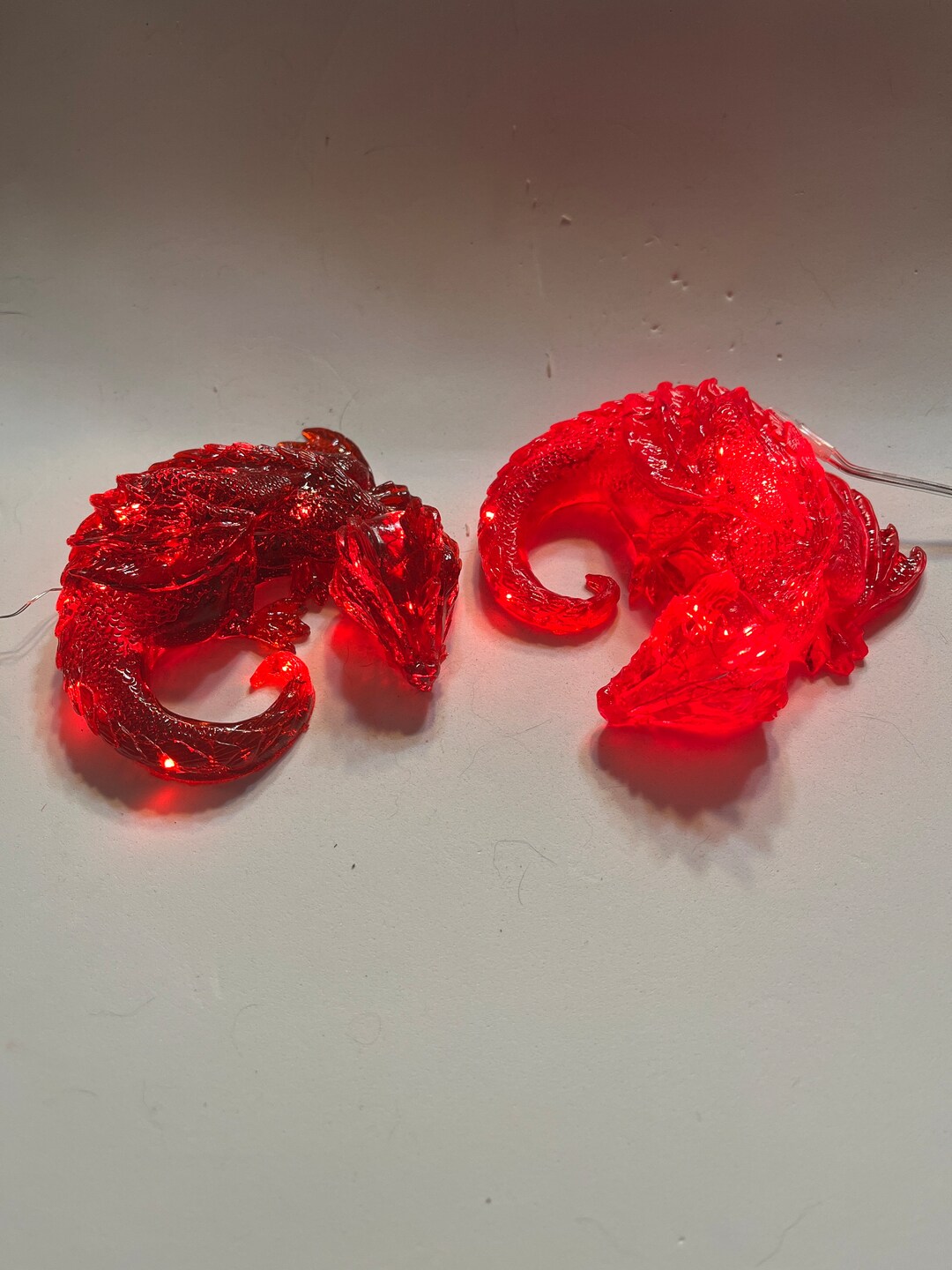 LED Light-up Resin Dragon - Etsy