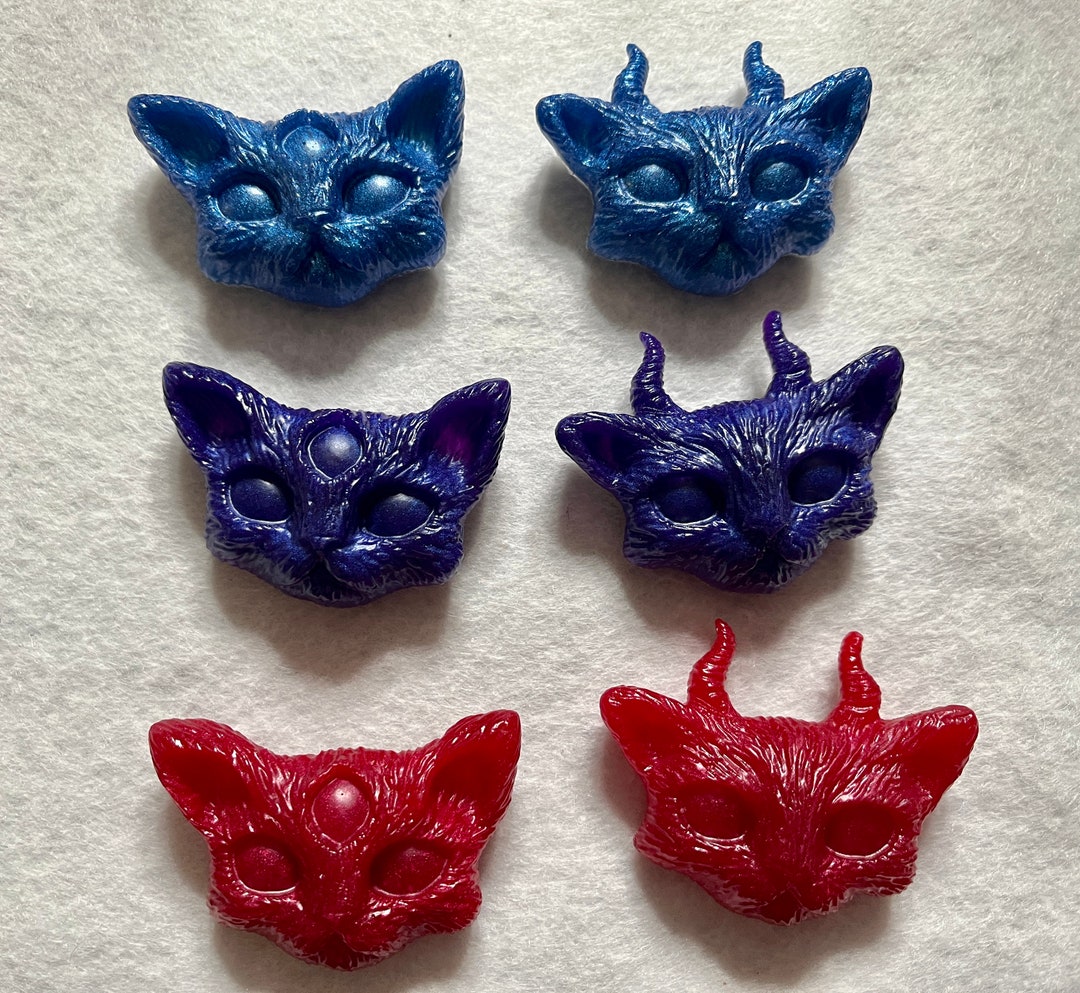 Resin Demon Kitty Magnet - Etsy