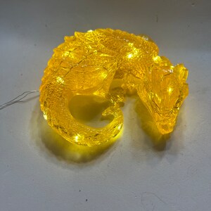 LED Light-up Resin Dragon - Etsy