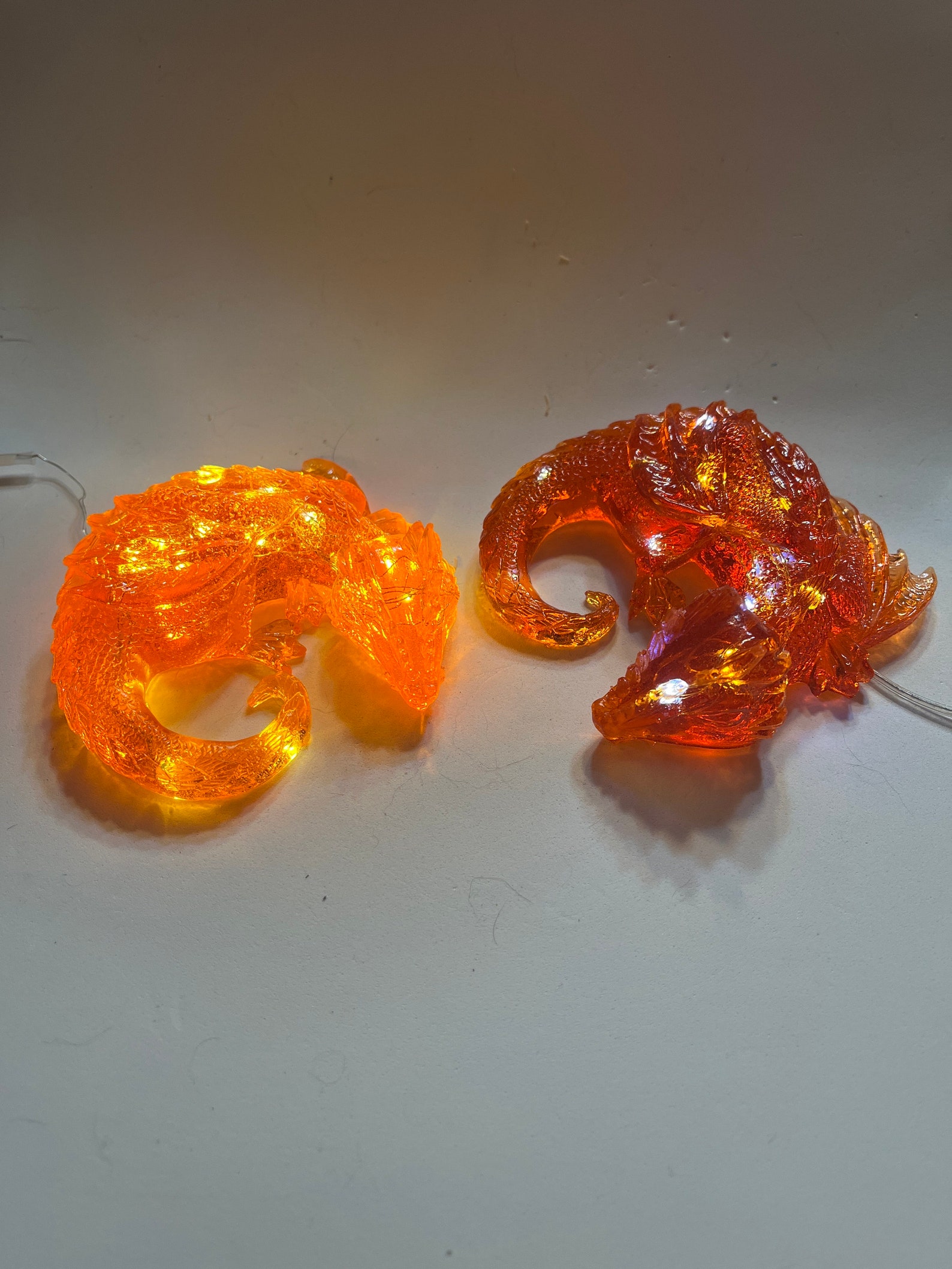 LED Light-up Resin Dragon - Etsy