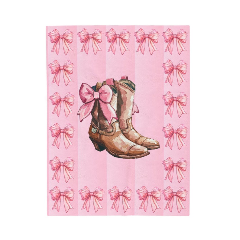 Custom Plush Cowgirl Boot Blanket, Exclusive Cowboy Boot Blanket ...