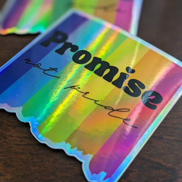 Promise Not Pride Sticker - Etsy