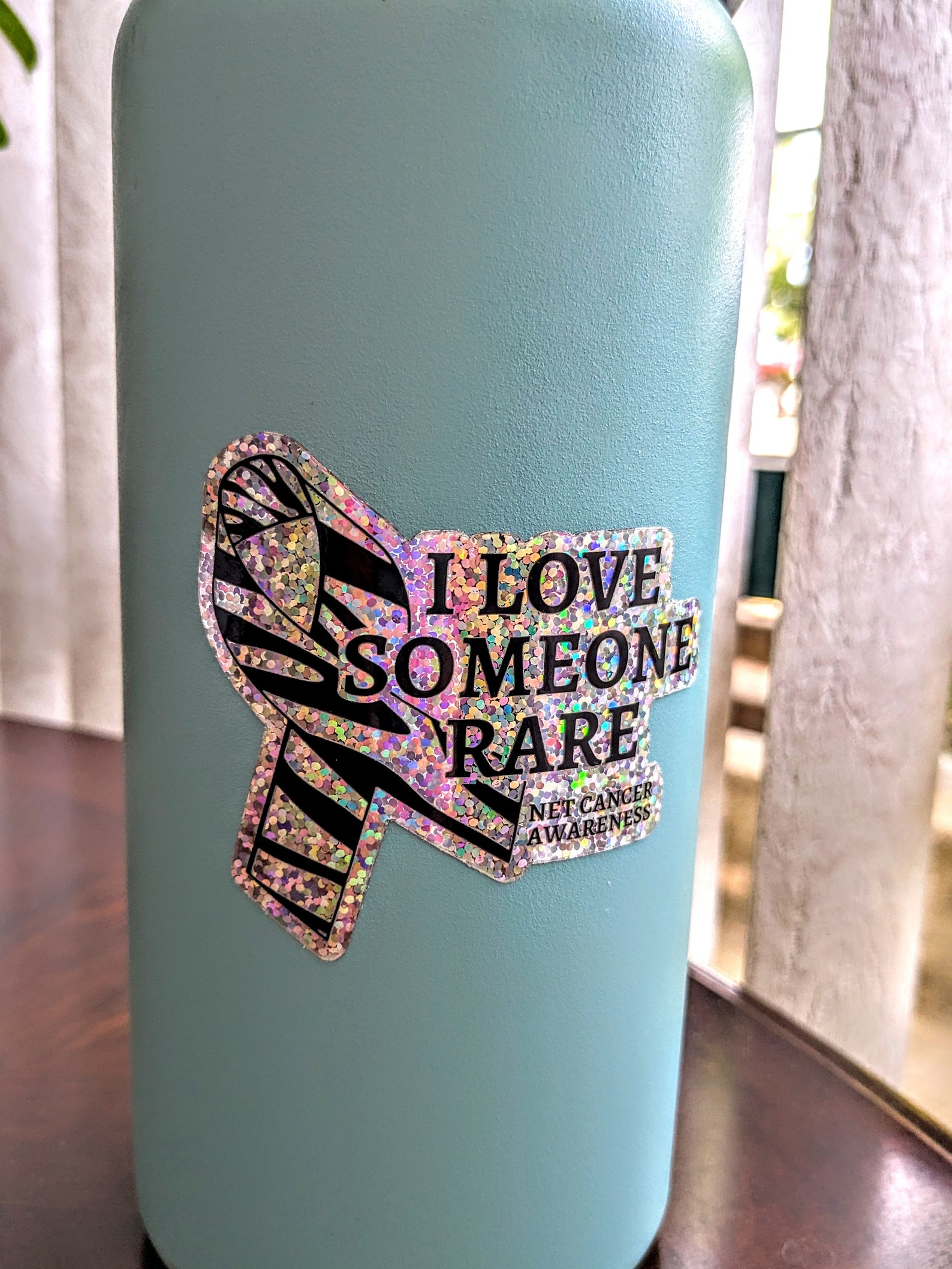 I Love Someone Rare - Neuroendocrine Carcinoid Cancer Awareness Glitter ...