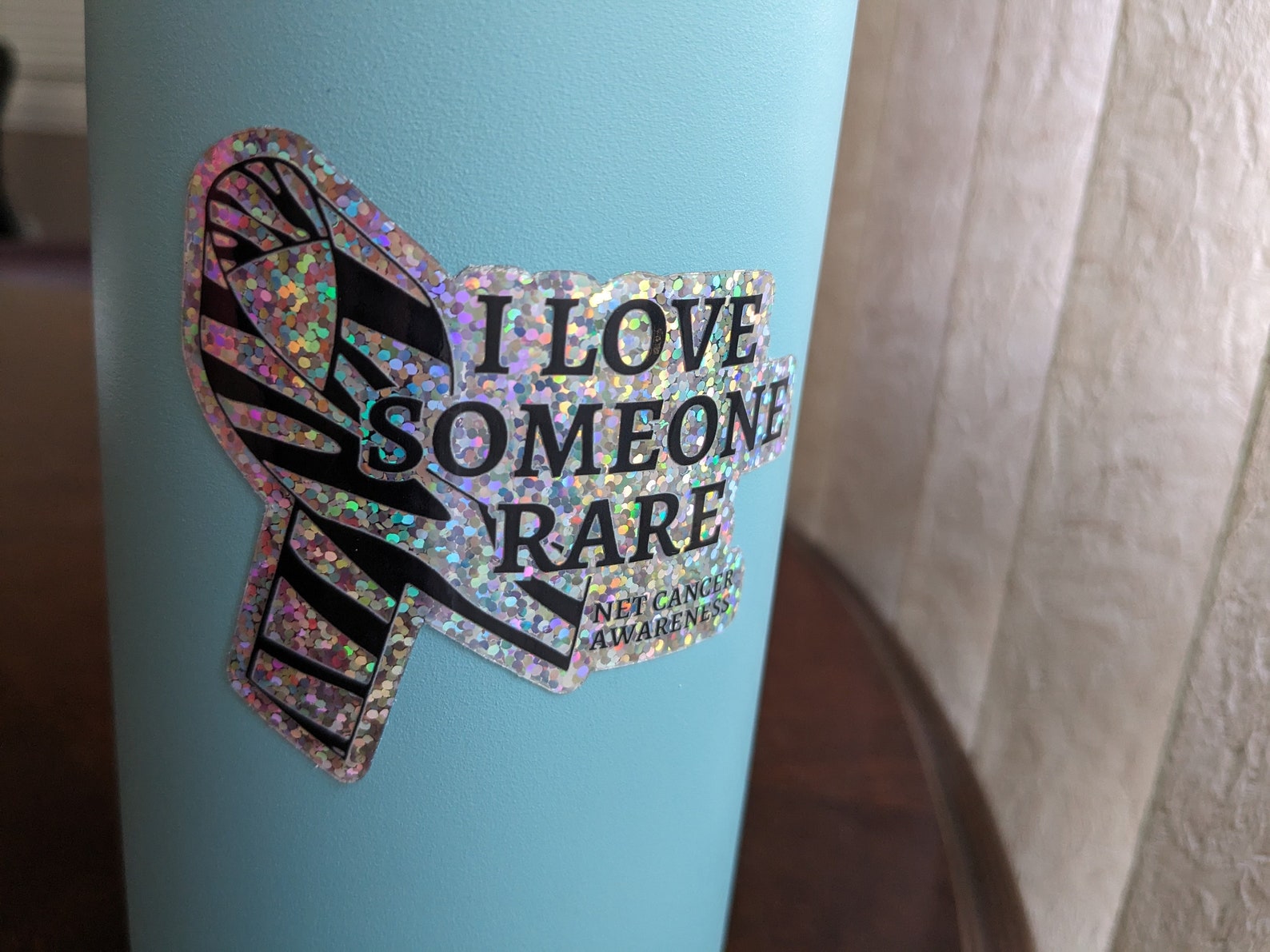 I Love Someone Rare - Neuroendocrine Carcinoid Cancer Awareness Glitter ...