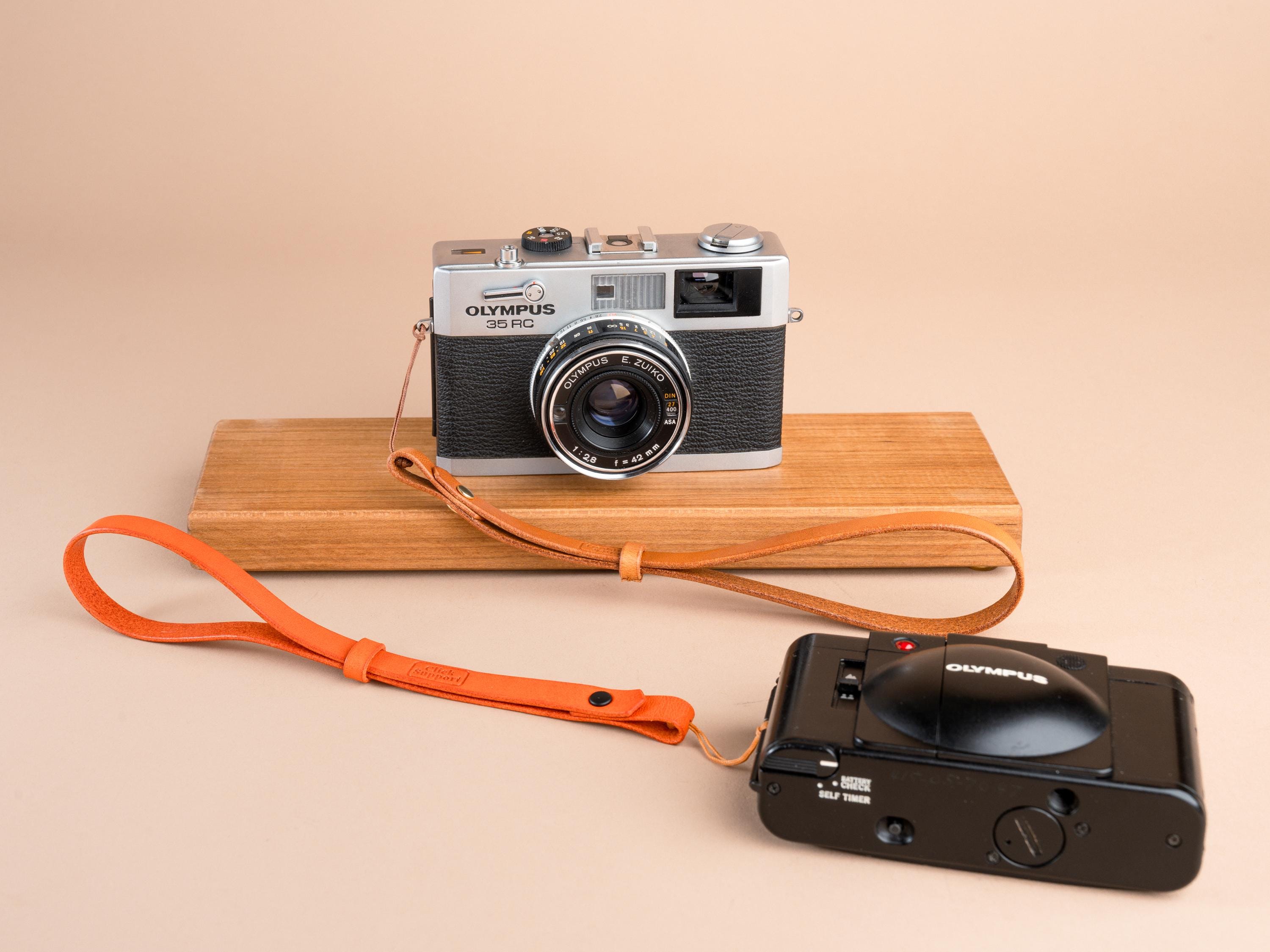 Skinny Leather Camera Wrist Strap for Photographers, Thin, Point and ...
