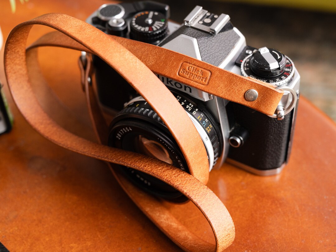 Fixed Length Classic Leather Camera Strap, Thin, Key Ring - Etsy