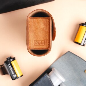 Leather 35mm Film Case Holder Pouch, Photography Camera Accessories Bag ...