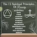 The 12 Spiritual Principles of Recovery Plaque Gift for Alcoholics ...