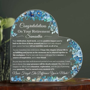 Retirement Plaque - Etsy
