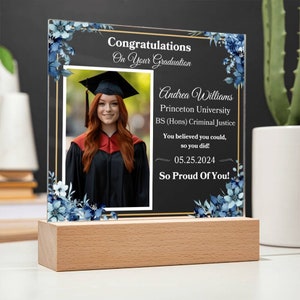 Graduation Personalized Plaque for Graduation Gift for College Graduate ...