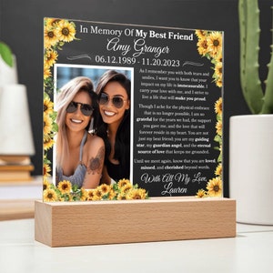 Loss of Best Friend Personalized Plaque for Memorial Keepsake for in ...