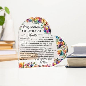 LGBTQ Coming Out Personalized Plaque Gift for Gay Pride Month Gift for ...