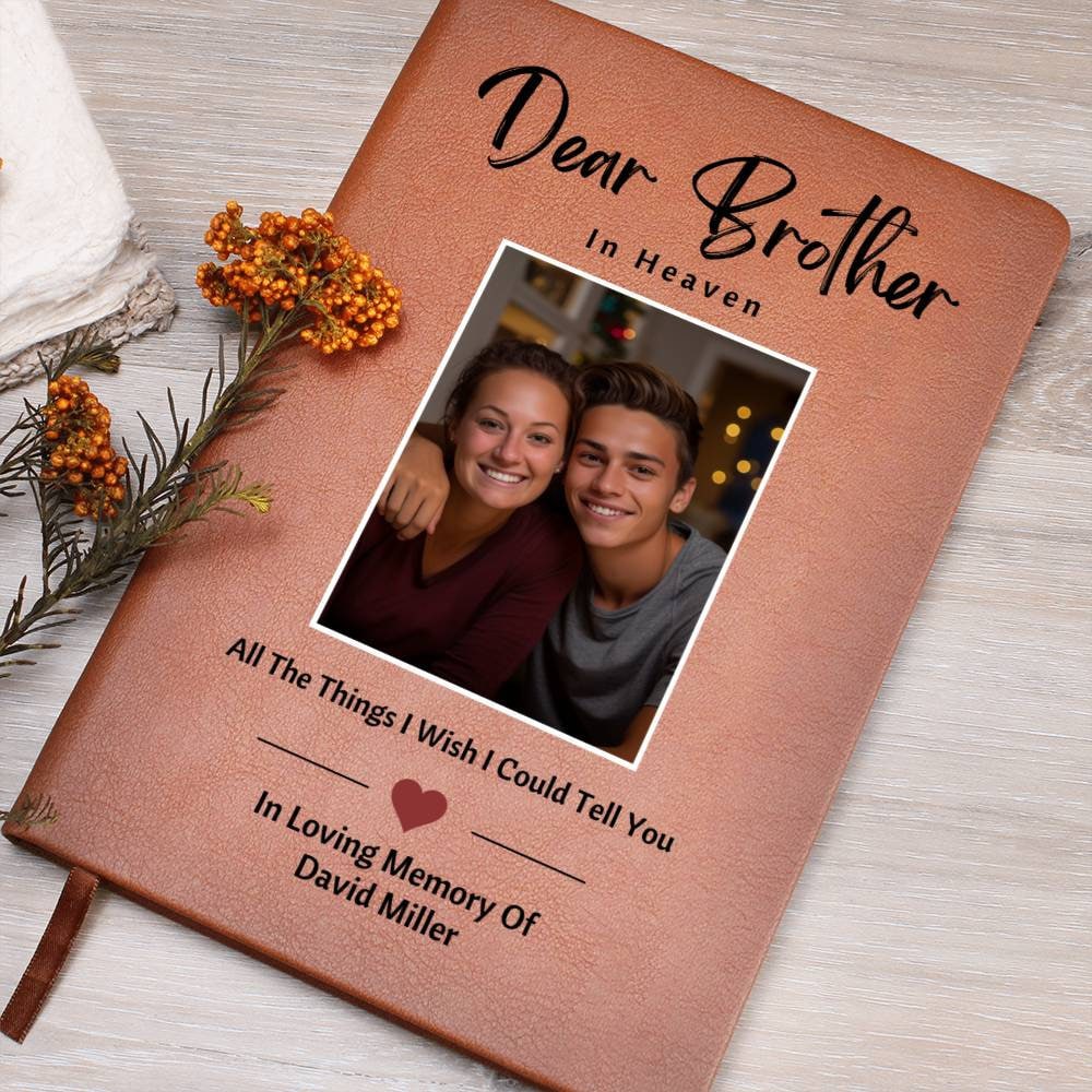 Letters to My Brother in Heaven Memorial Journal for Loss of Brother ...
