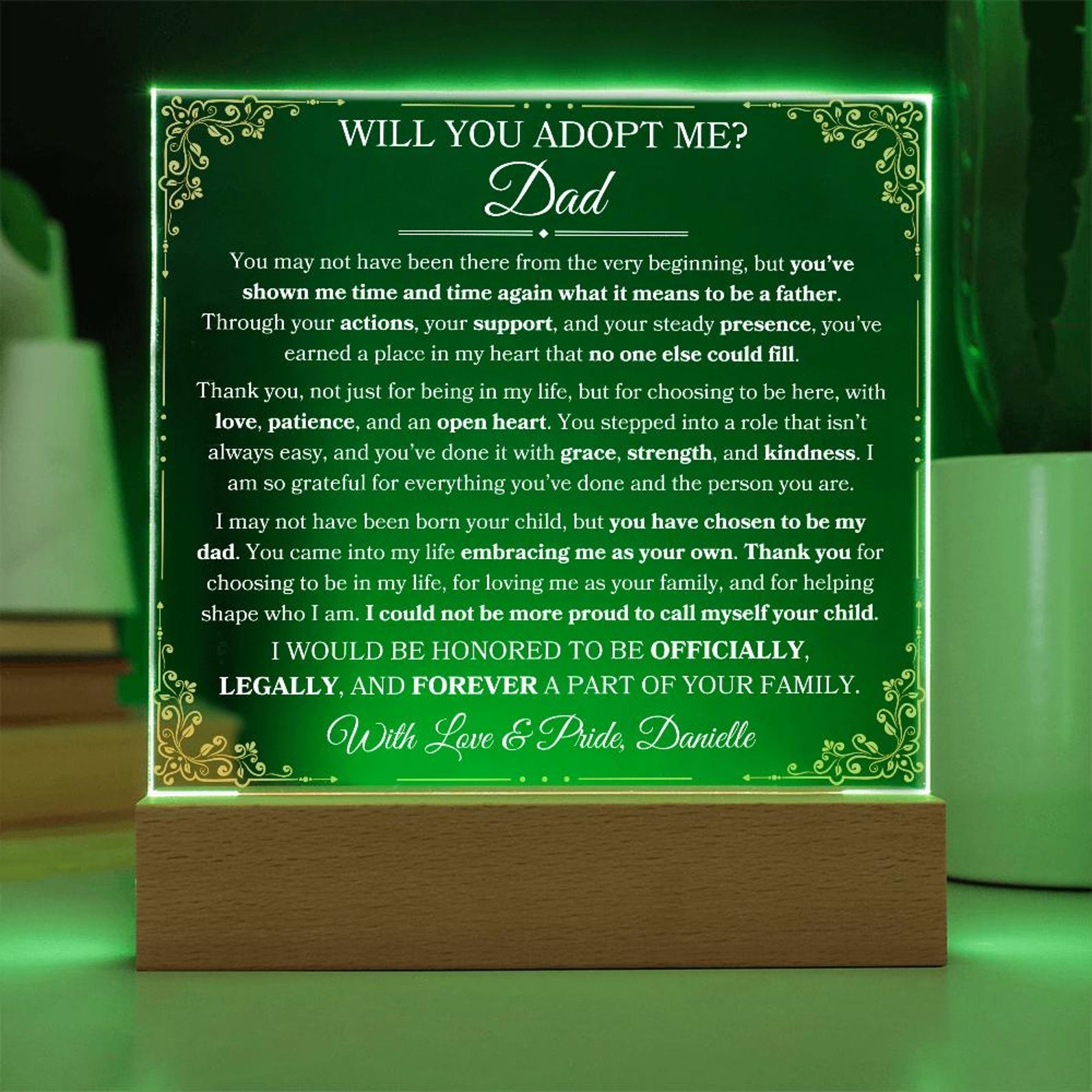 Adoption Proposal for Adoptive Father Gift for Step Dad Personalized ...