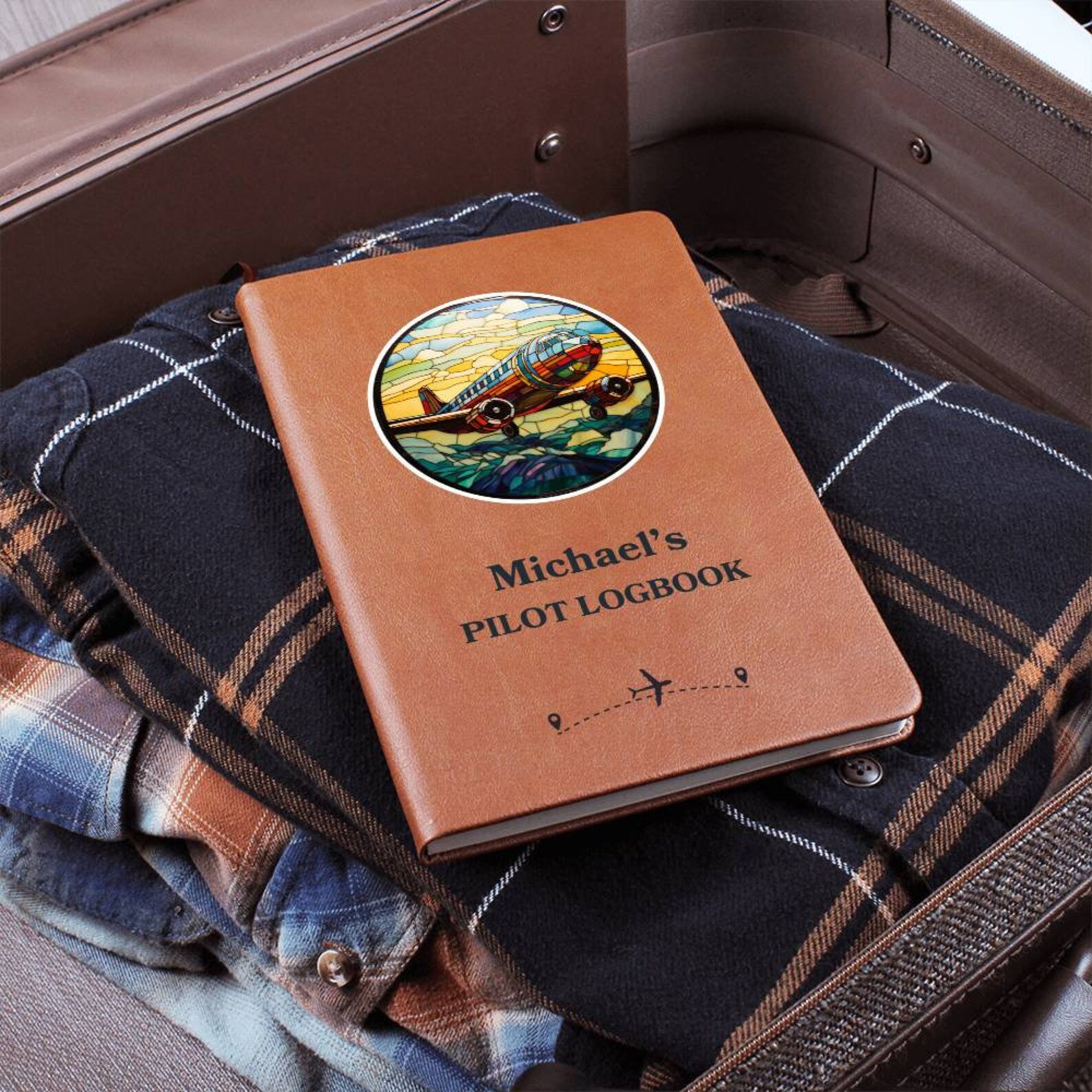 Pilot Logbook for Aviator Personalized Journal Gift for Flight School ...