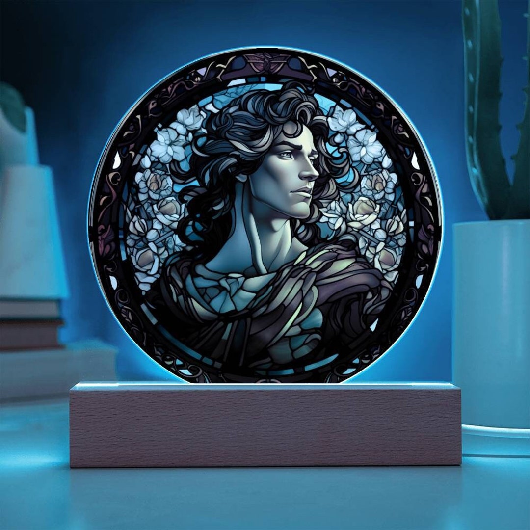 Greek God Apollo Faux Stained Glass Acrylic Plaque Gift for Greek ...