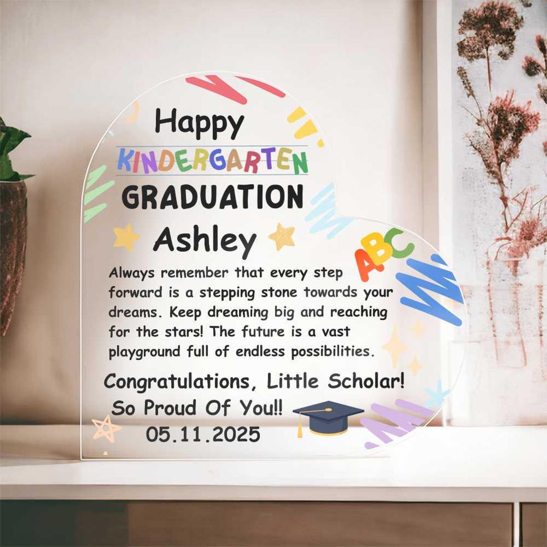Kindergarten Graduation Gift for Kindergarten Graduate Personalized ...