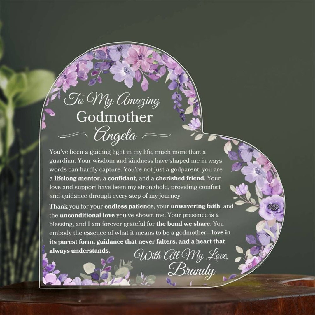 To My Godmother Personalized Plaque for Godmom Mother's Day Gift for ...