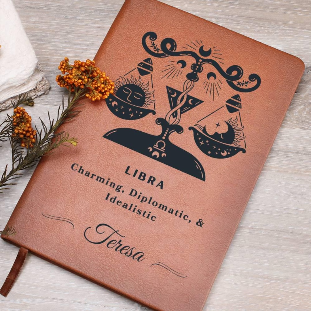Libra Zodiac Sign Personalized Journal Gift for Astrology Lover Gift ...