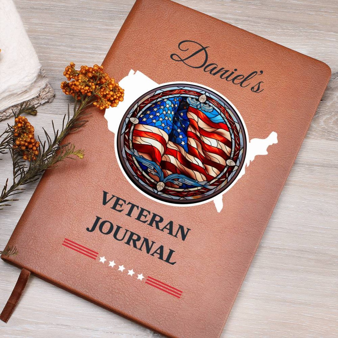 Personalized Veteran Journal for Military Veteran Gift for American ...