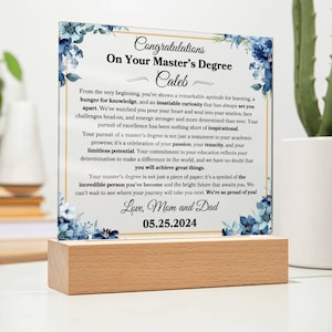 Master's Degree Graduation Gift for Master's Degree Graduate ...