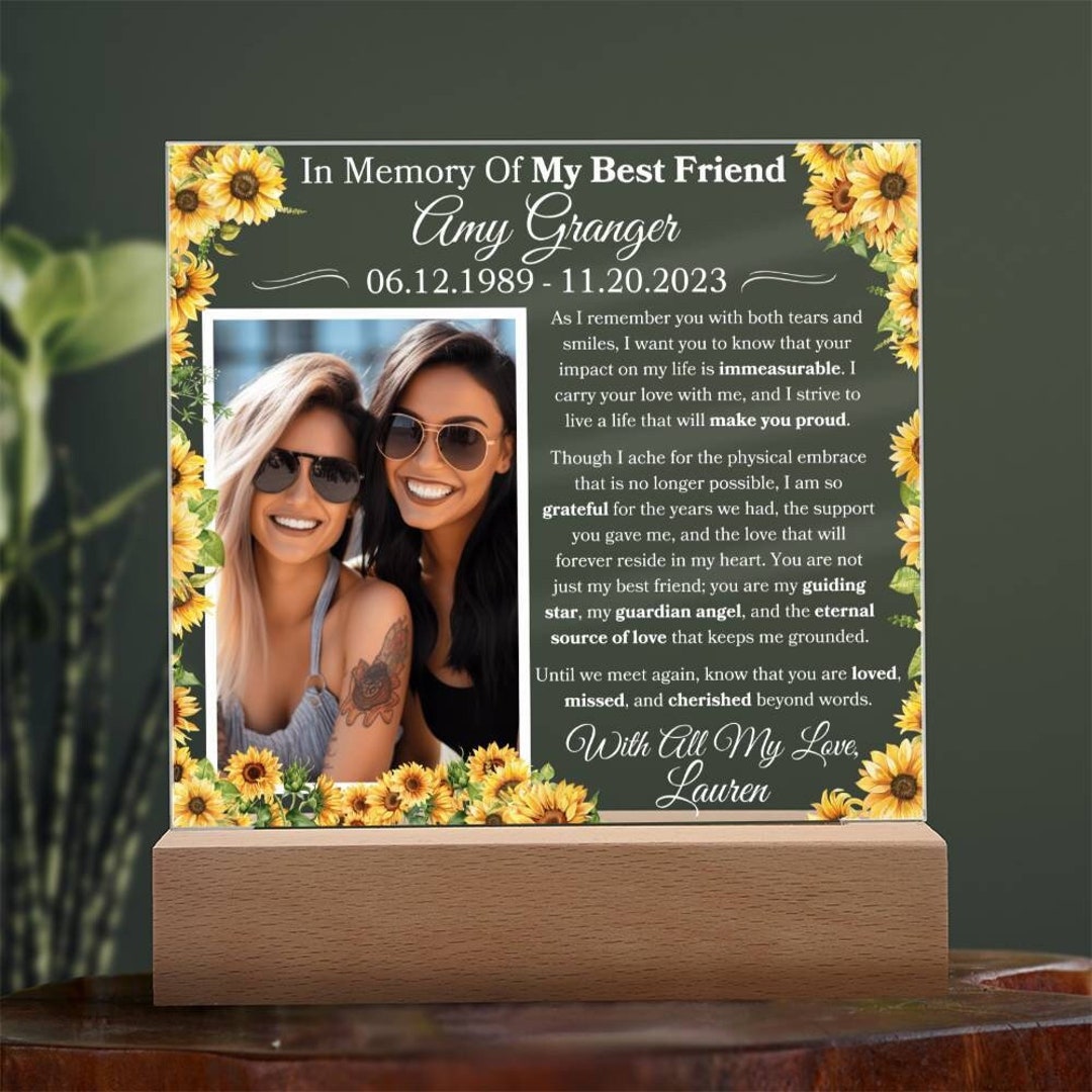 Loss of Best Friend Personalized Plaque for Memorial Keepsake for in ...