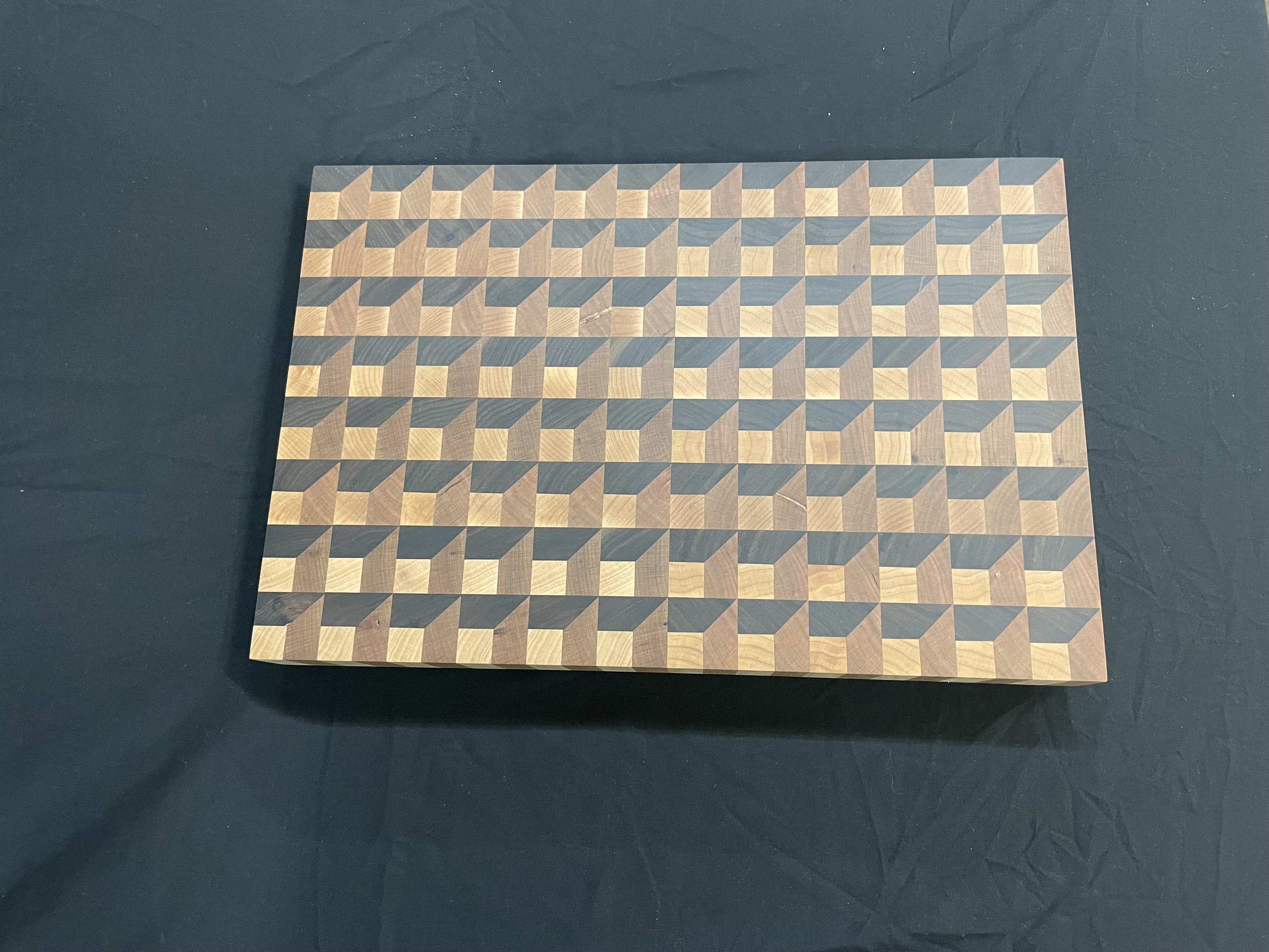 3D Endgrain Butcher Block Cutting Board - Etsy