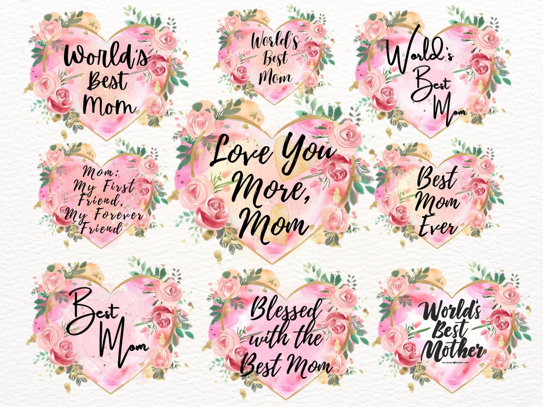 Mom Clipart: Mom Sublimation Bundle, Mom PNG Bundle, Mother's Day Gift ...
