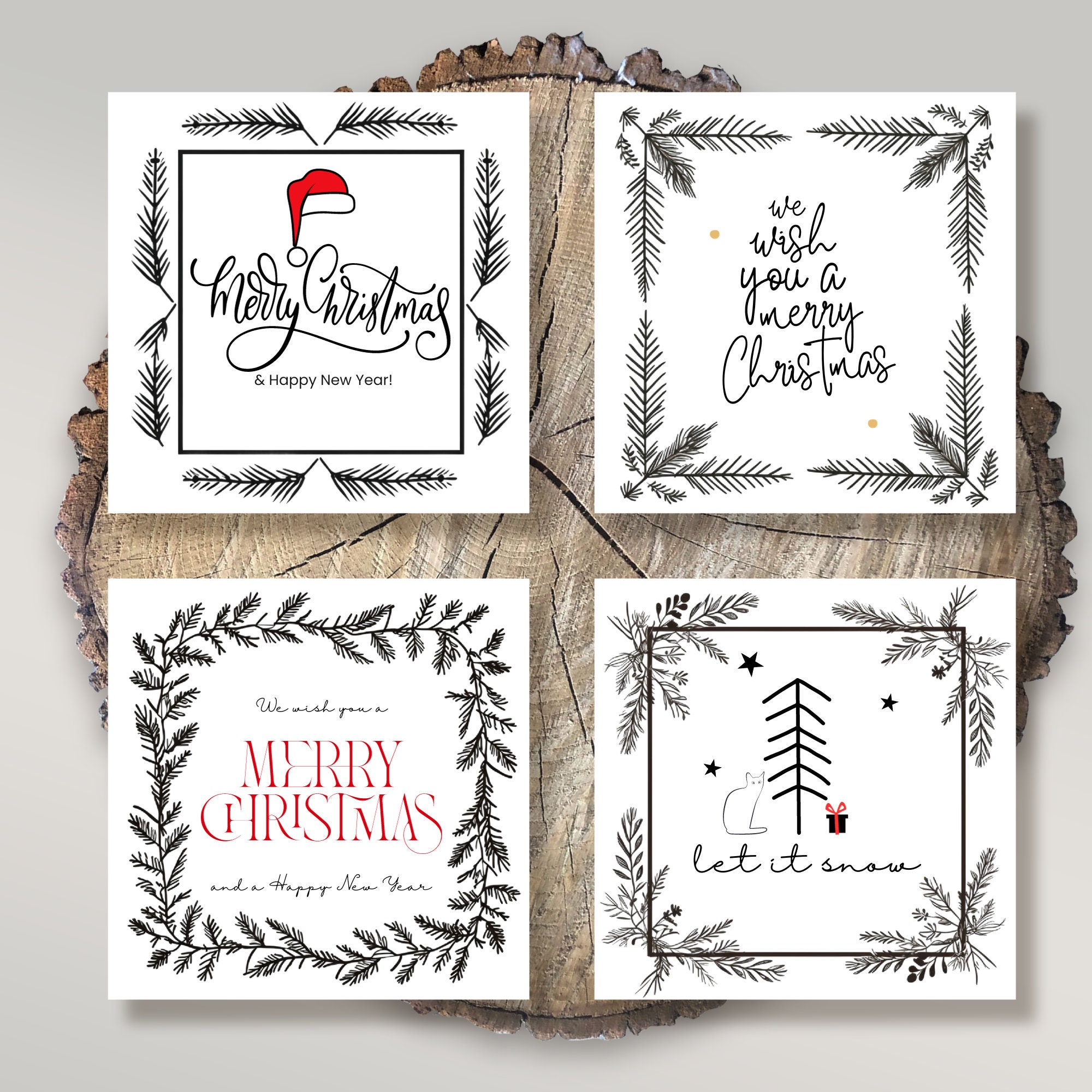 14 PNG Minimalistic Christmas Frame, Christmas Border Clipart ...