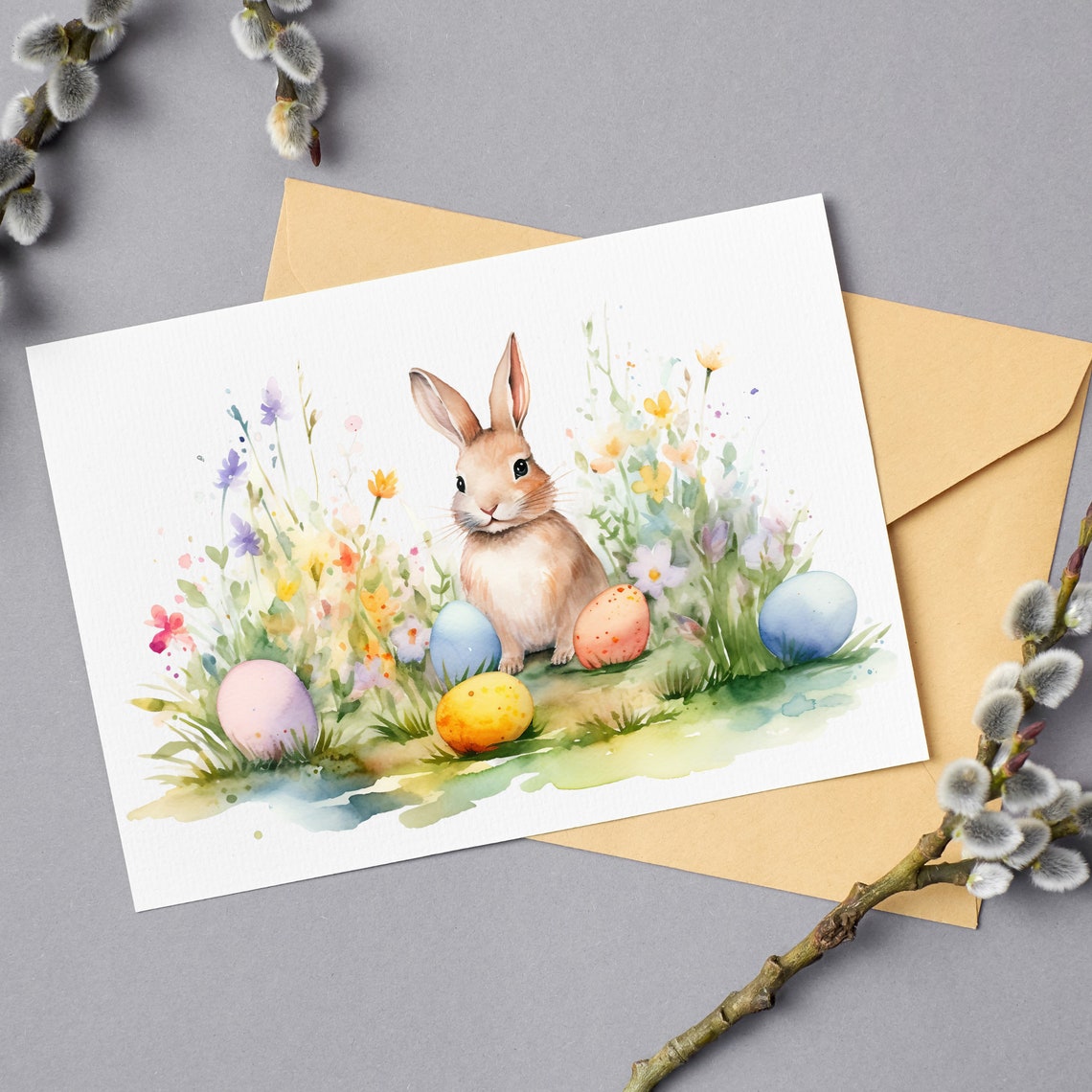 4 PNG Watercolor Easter Bunny Clipart Easter Rabbit PNG Bunny Clipart ...