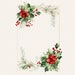 12 PNG Winter Floral Frame Clipart, Watercolor Christmas Frame Clipart ...