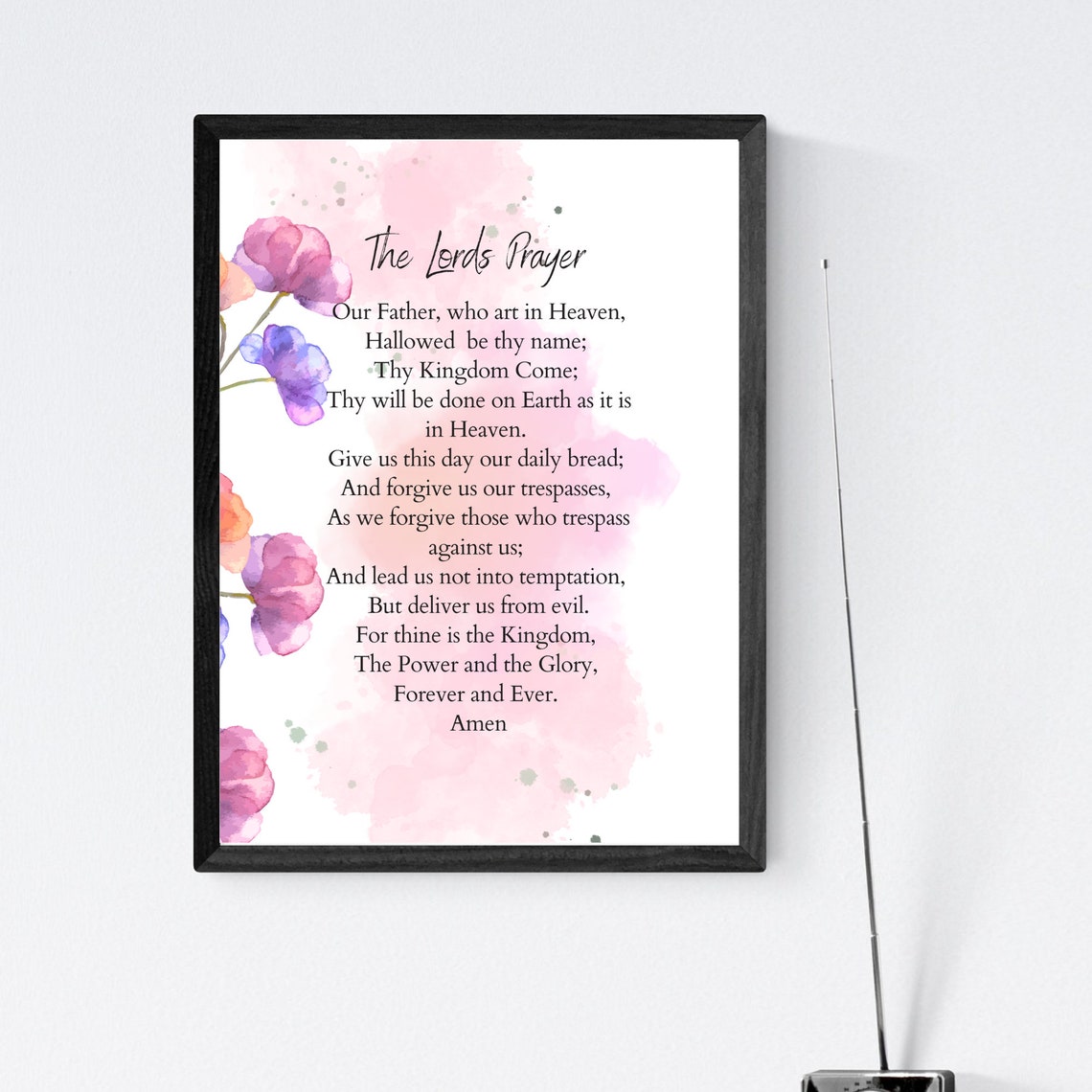 The Lords Prayer Our Father Who Art in Heaven Hallowed Be Thy Name Thy ...