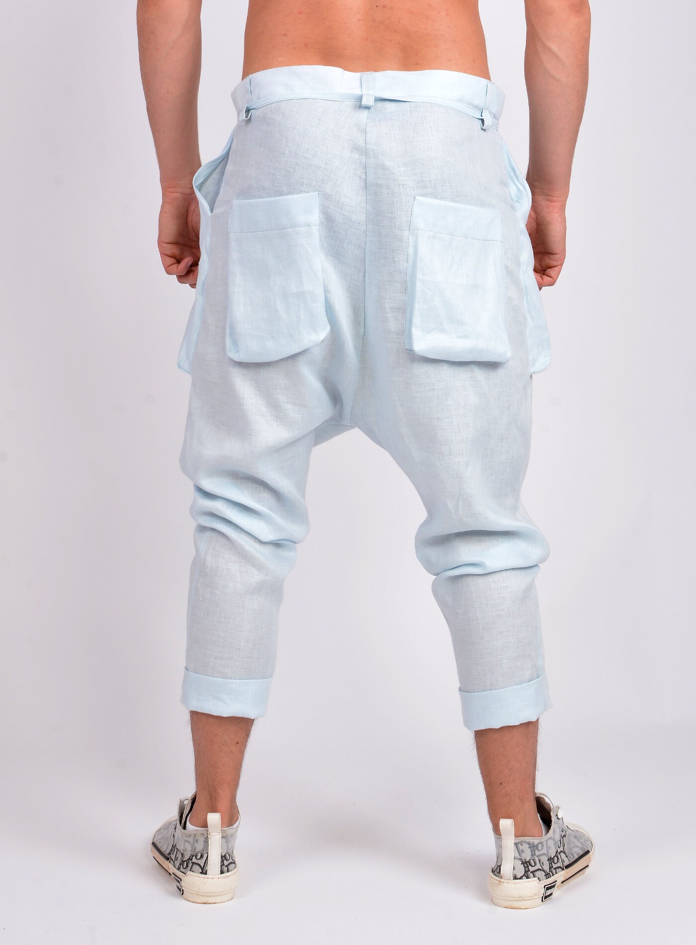 Men's Linen Costume Asymmetric Blazer Long Sleeves - Etsy