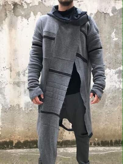 Mens Coat, Men Cardigan, Handmade Men's Coat, Long Sleeve Coat, Mens ...