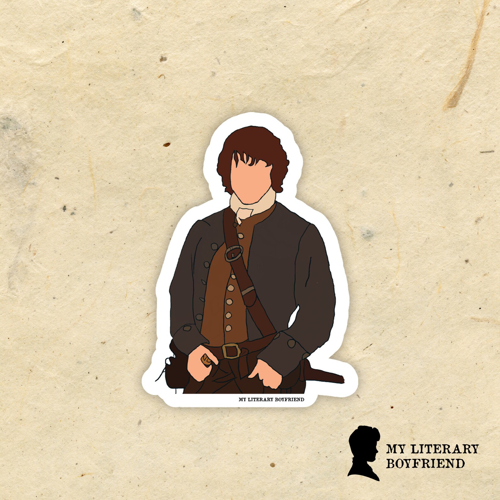 Jamie Fraser Inspired Vinyl Sticker - Etsy