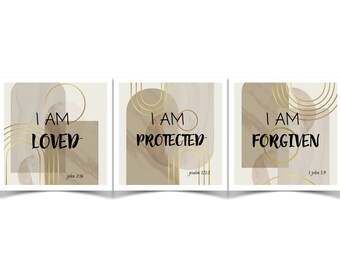 Biblical Affirmation, Bible Verse Wall Art, Sunday School Decor ...