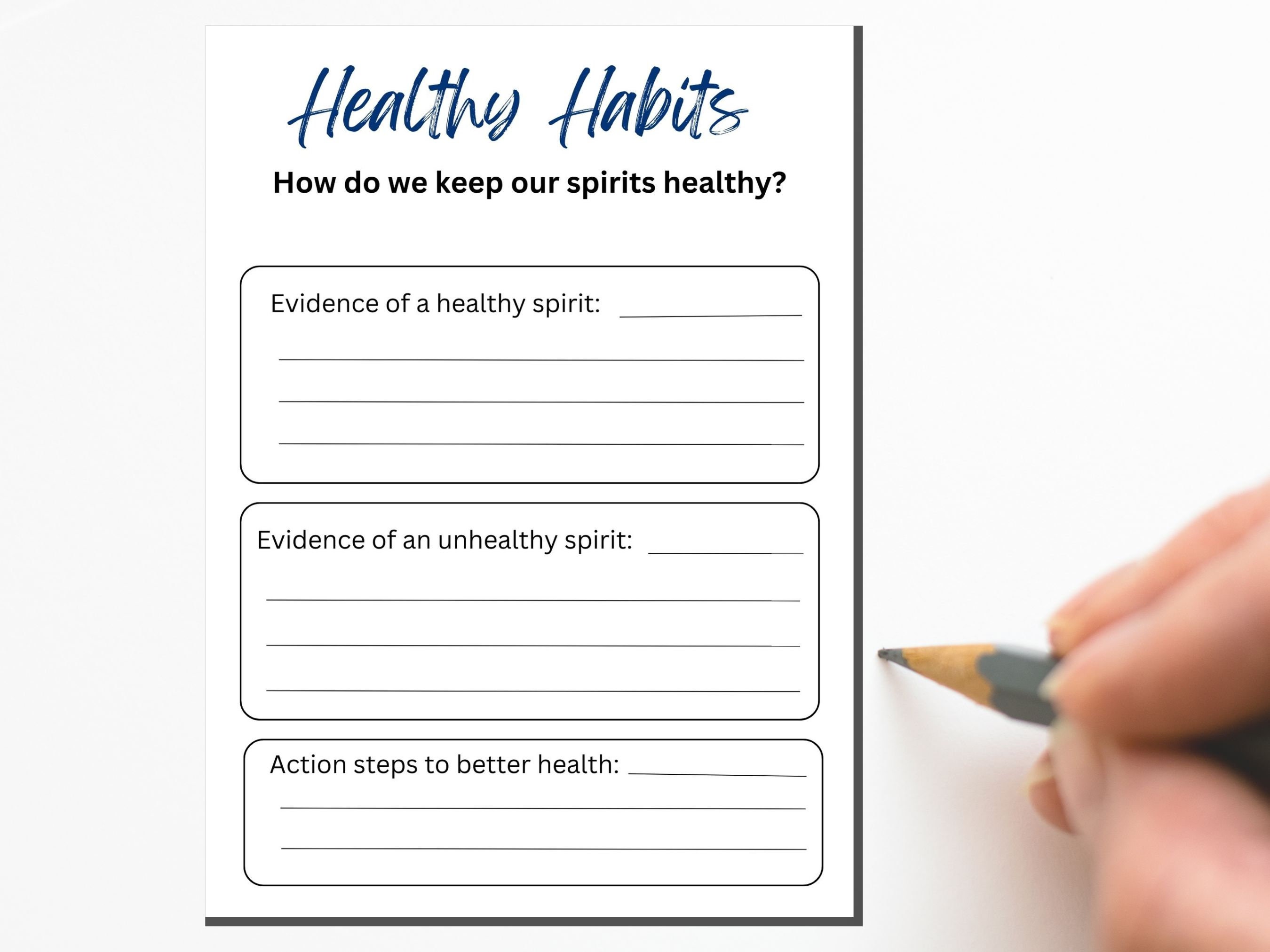 Healthy Habits Workbook Printable - Etsy