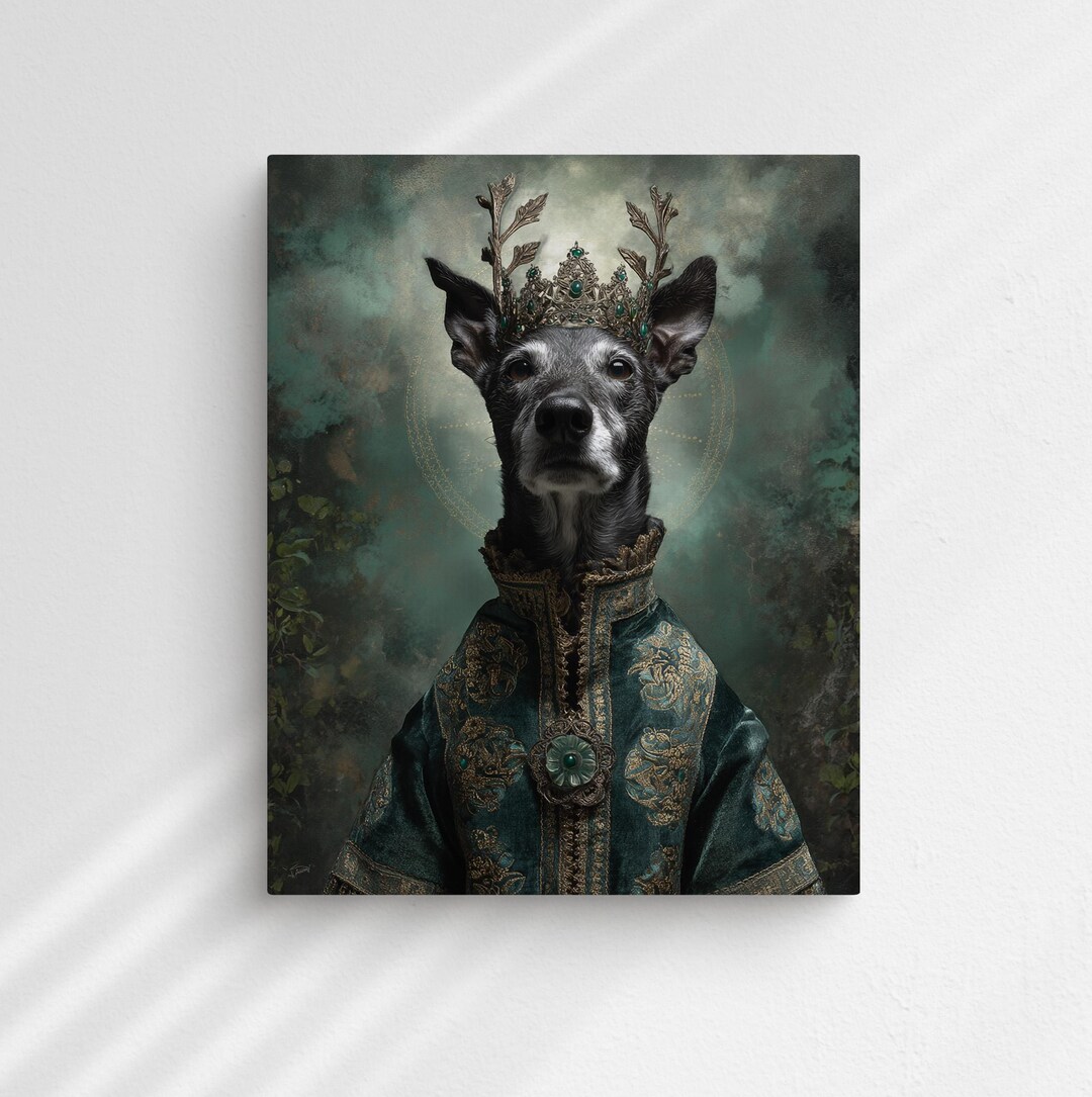 Victorian Gothic Pet Painting | Custom Dog or Cat Portrait, Gift for ...