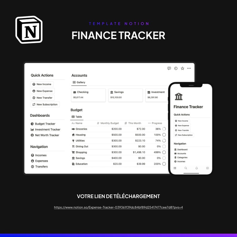 Personal Finance Tracking Concept Template Income and Expense Tracking ...